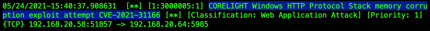 Detecting CVE-2021-31166 HTTP Vulnerability Using Corelight | Corelight