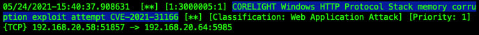 Detecting CVE-2021-31166 HTTP Vulnerability Using Corelight | Corelight