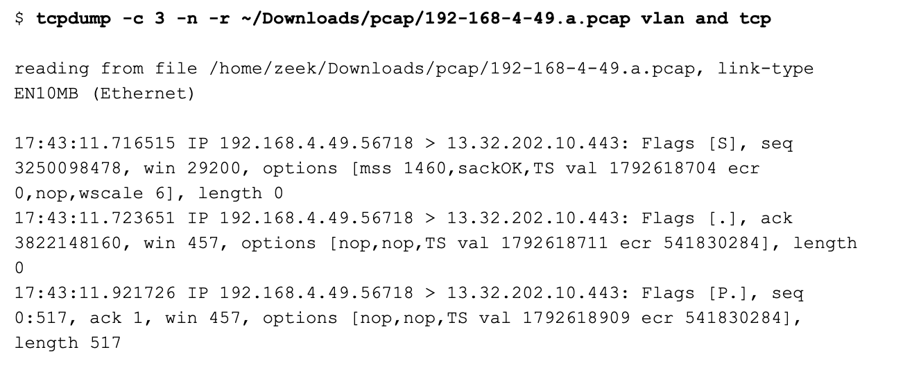 Mixed VLAN Tags and BPF Syntax | Corelight