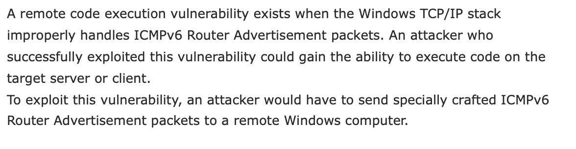 Detecting CVE-2020-16898 Using Zeek | Corelight