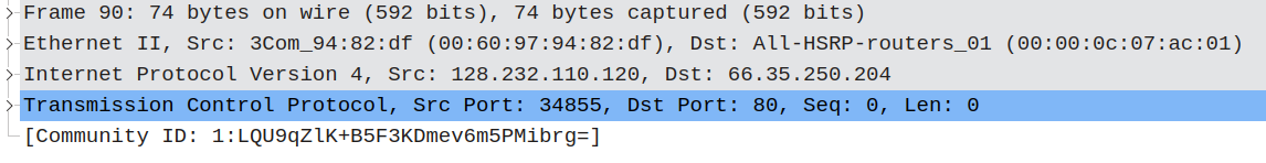Community ID Support for Wireshark | Corelight