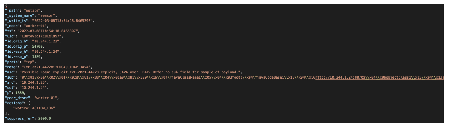 Spotting Log4j Traffic in Kubernetes Environments | Corelight
