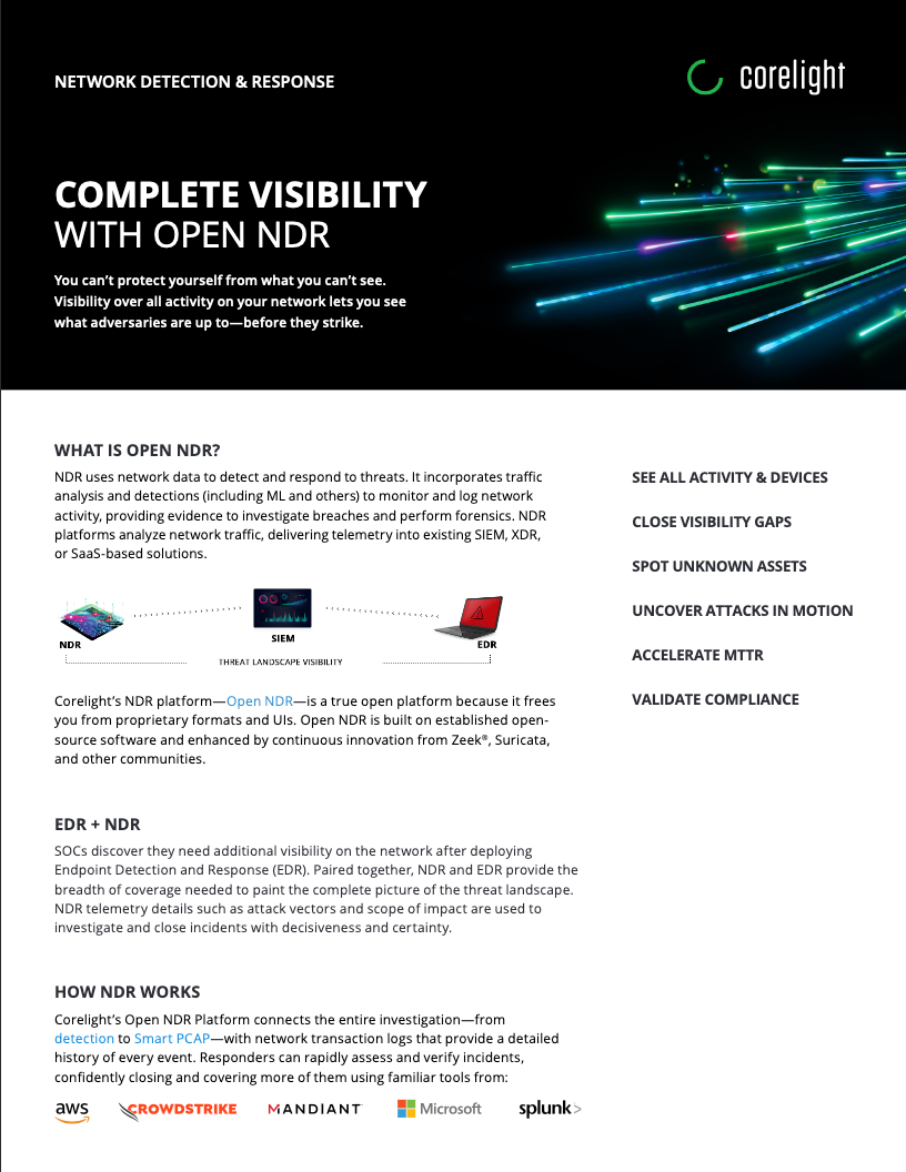 What Is Ndr Network Detection And Response Corelight