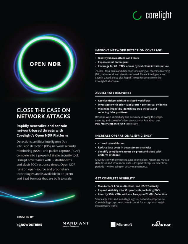 Open NDR Platform | Corelight
